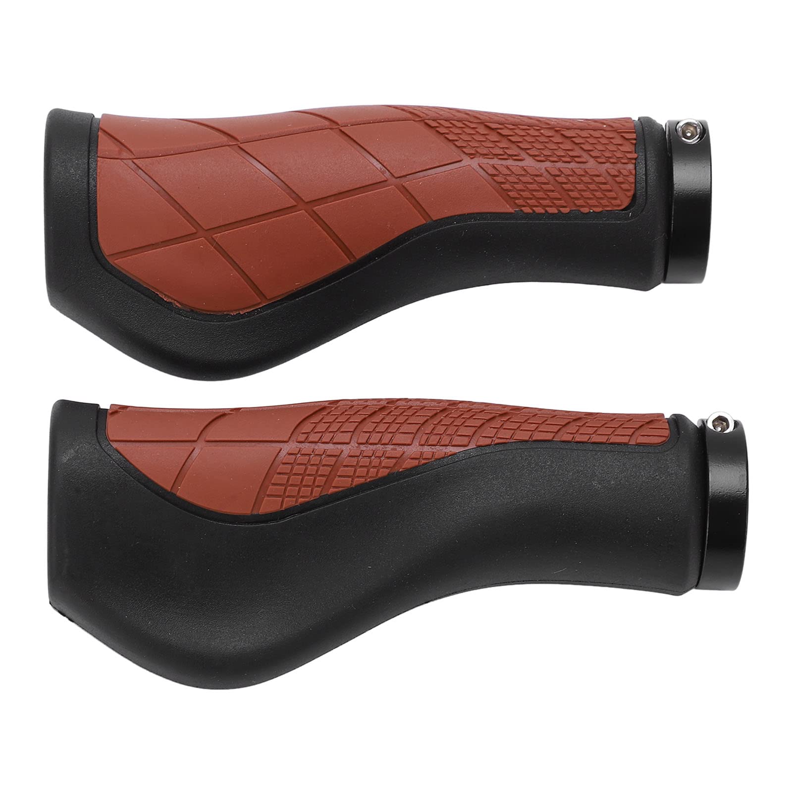 Bike Handlebar Grips Rubber Bicycle Anti Slip Handle Protector Aluminium Alloy Lock On for Mountain Bike Folding Bike Accessory