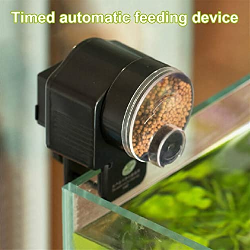 Lianyao Auto Fish Food Dispenser, Adjustable Aquatic Pet Supplies Automatic Fish Feeder, Fish Food Dispenser Aquarium Timer Fish Feeder