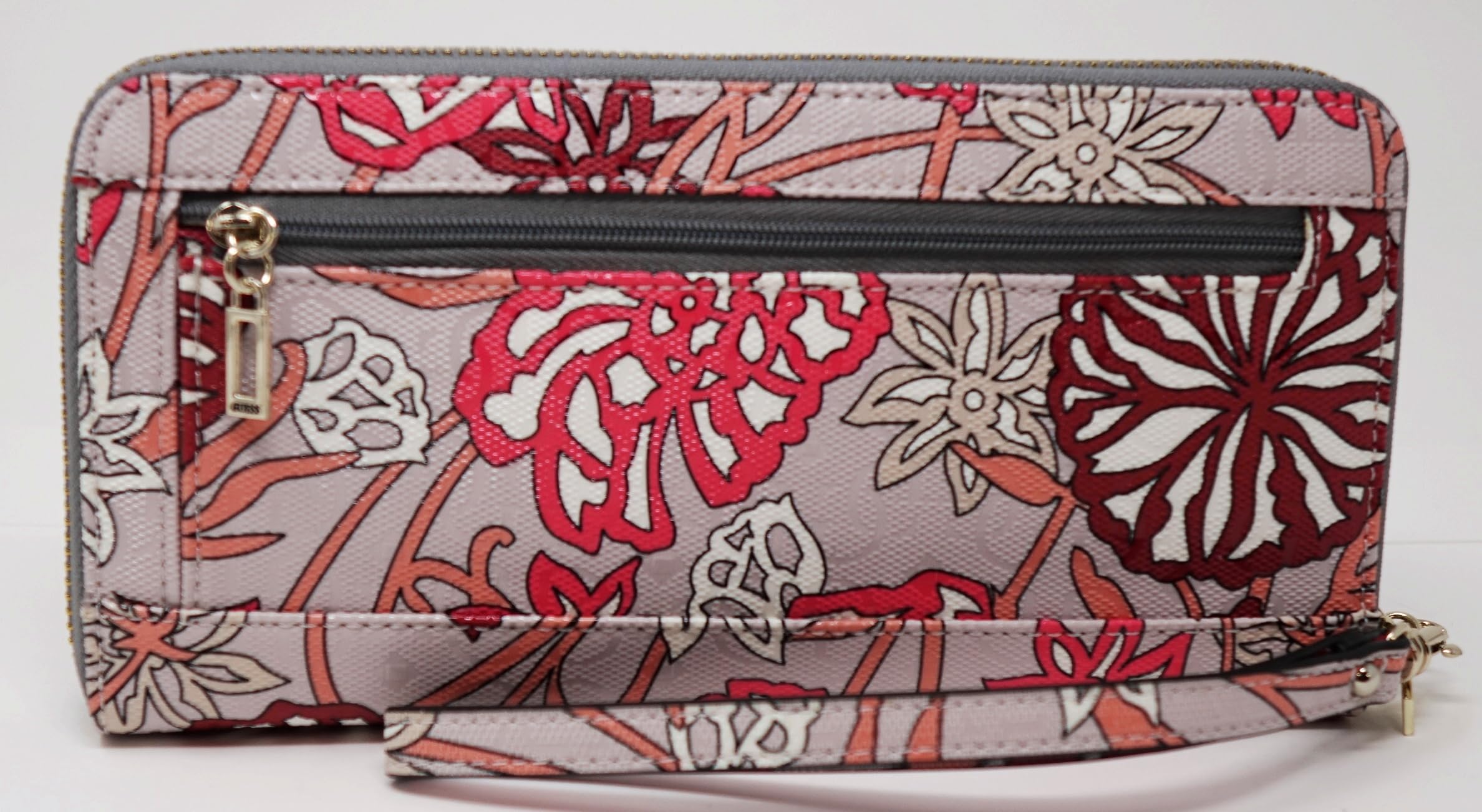 GUESS Boxed Ophelia Large Zip Around Wallet (Rose Multi)