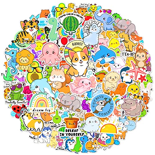 Doodou 200 PCS Animal World Stickers for Laptop, Water Bottles, macbooks, Computer... Perfect for Kids, Teens (Vinyl and Waterproof) (200