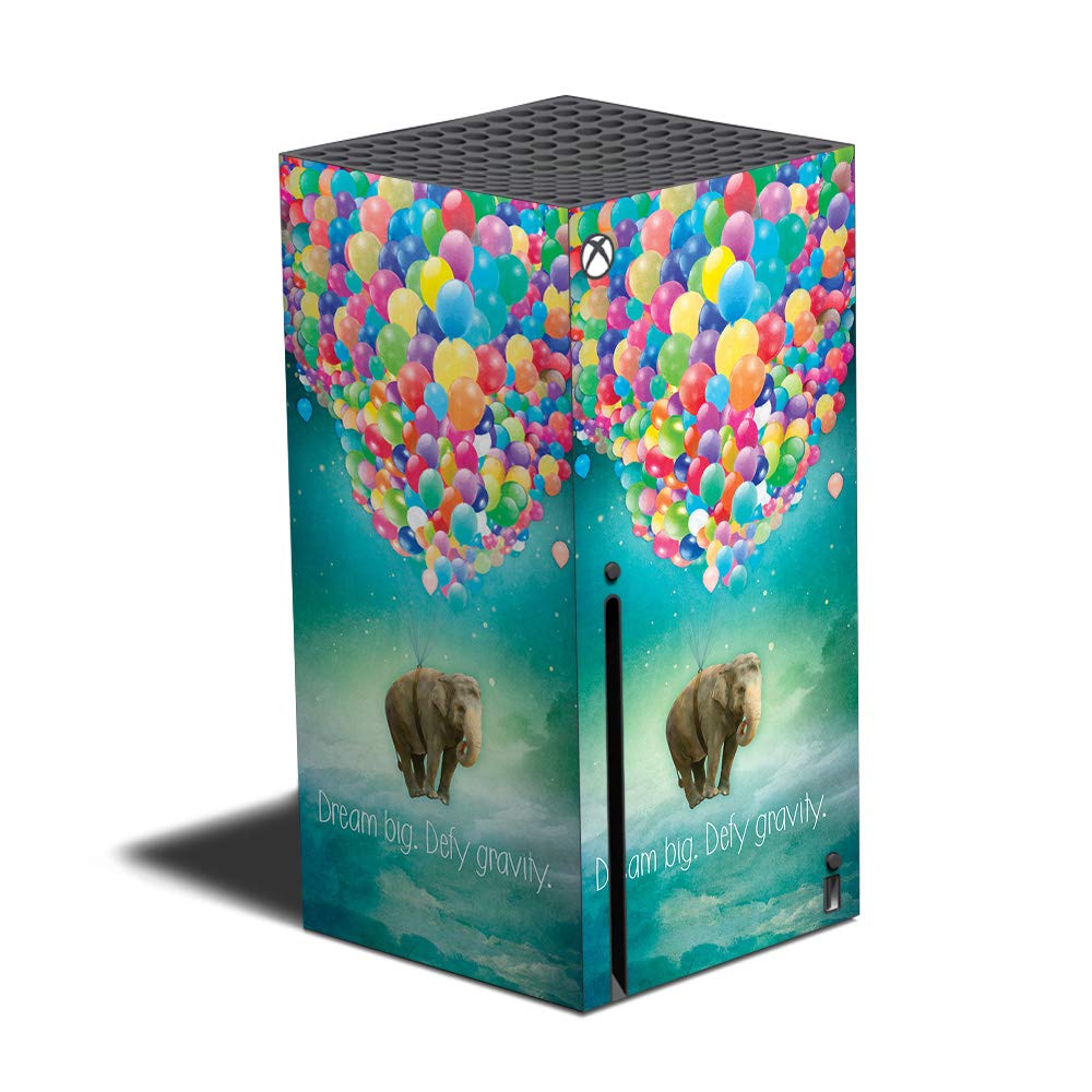 MIGHTY SKINS Skin Compatible with Xbox Series X - Elephant Balloons | Protective, Durable, and Unique Vinyl Decal wrap Cover | Easy to Apply and Change Styles | Made in The USA