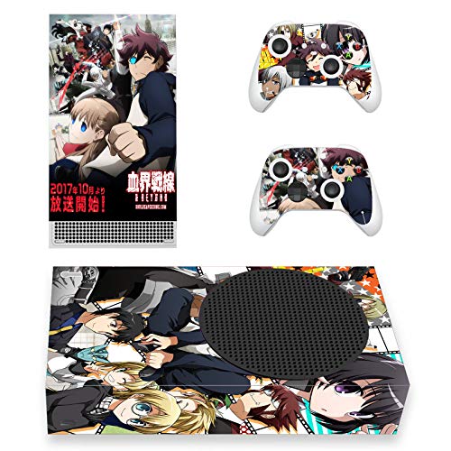 Blood Blockade Battlefront Anime Game Console Series S Console and Controller Skin Set, Skin Wrap Decal Kit