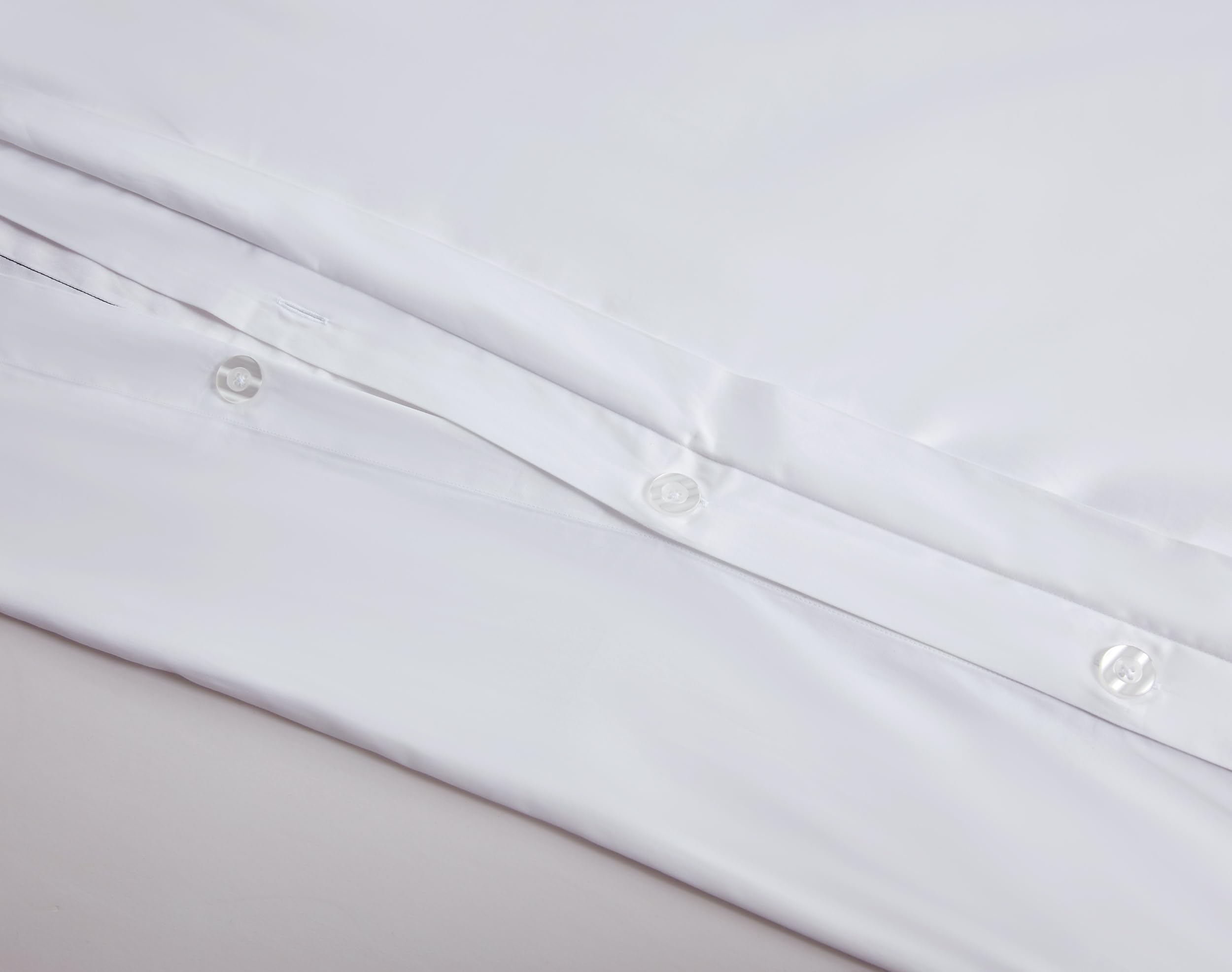 CASA BOLAJ DESIGNED TO DREAM 3 Pcs Do Not Include Filling Duvet Cover Set 100% Egyptian Cotton Sateen Luxury 400 TC (White Black, King)