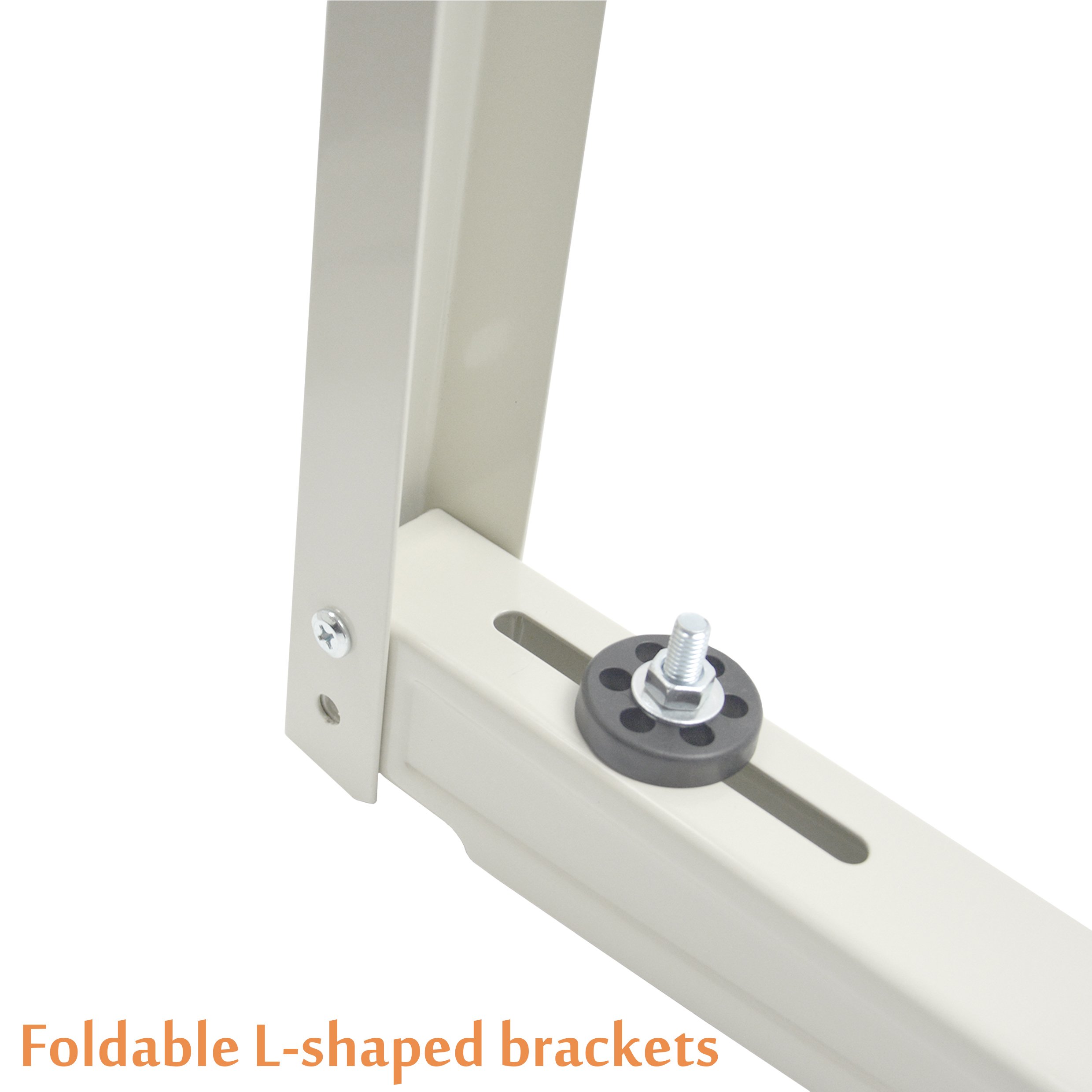 JEACENT Outdoor Wall Mounting Bracket for Ductless Mini Split Air Conditioner Heat Pump Systems, Universal, 7000-18000 Btu Condenser