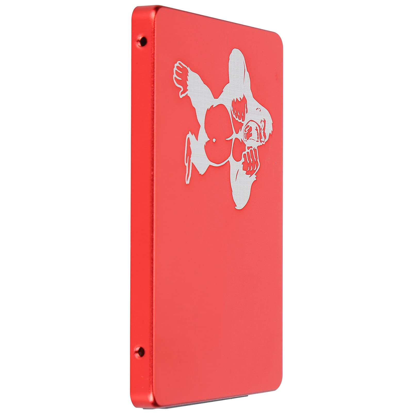 External SSD, 2.5inch Ultra Thin Solid State Drive with Smart Error Correction, 8GB 16GB 32GB 60GB 120GB 240GB 480GB 1T 2T, Solid State Disk, Red Metal Shell Hard Drive for Storing Data(120GB)