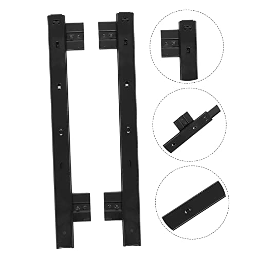 Ciieeo 2 Pairs Keyboard Rails Keyboard Rack Keyboard Stand Adjustable Keyboard Slide Keyboard Slide Out Tray Cabinet Slider Computer Sliding Keyboard Hardware Office Drawer Steel Desk
