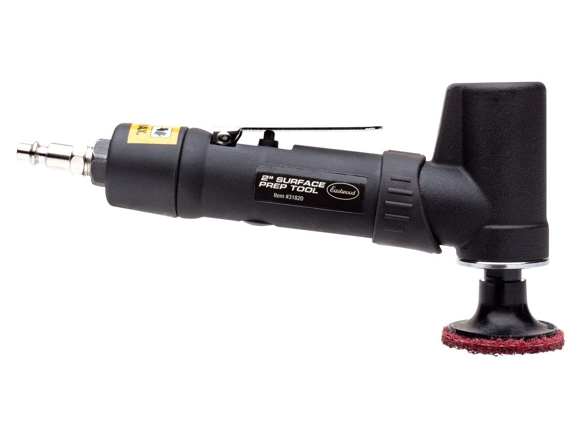 Eastwood 2 in. Surface Prep Tool Air Pneumatic Orbital Sander Disc Grinder Polisher 90 Degree Right Angle Angled Head