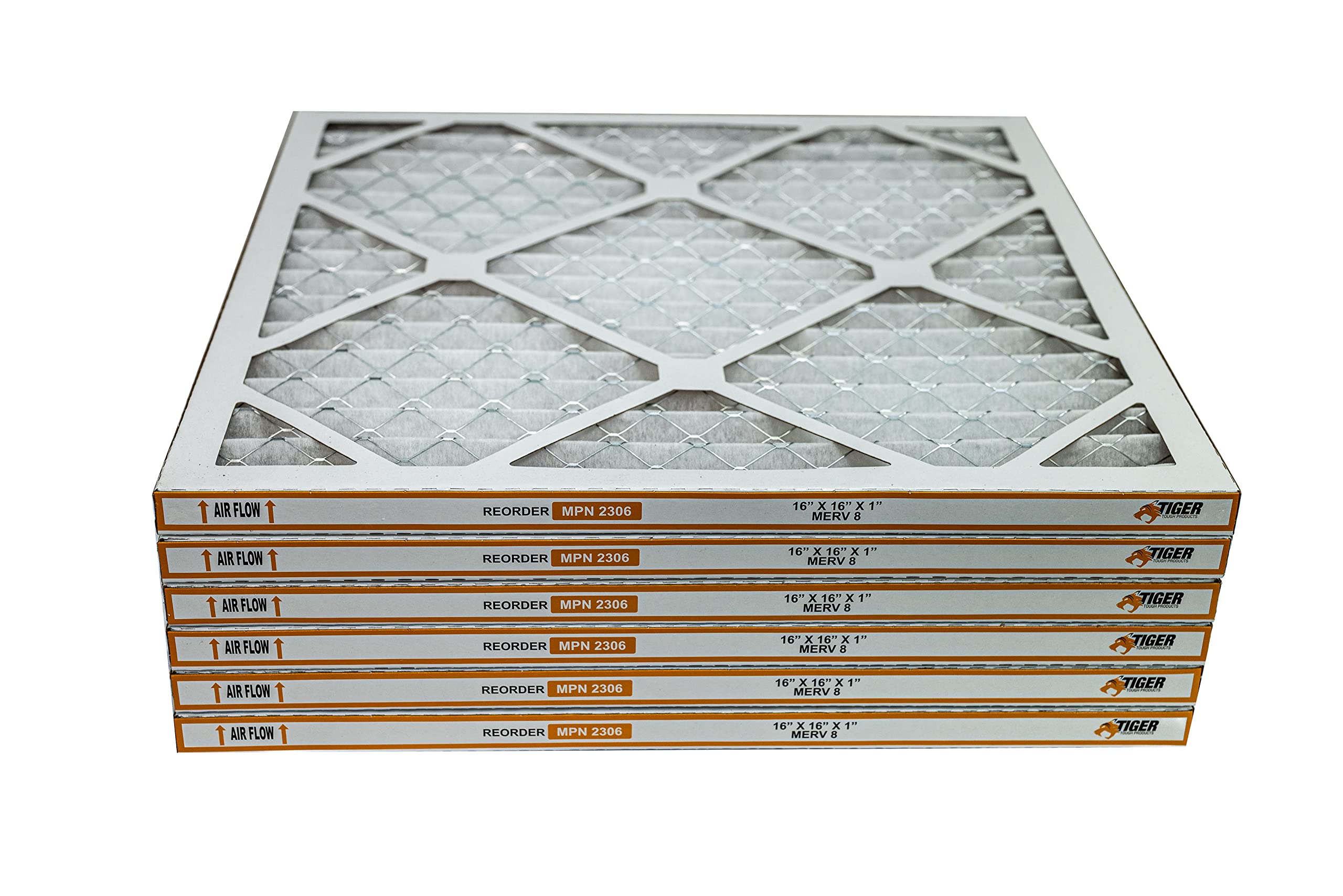 Tiger Tough Products Compatible/Replacement 1st Stage Filter F270 for Dri-Eaz DefendAir HEPA 500 F284 Air Purifier Negative Air Machine Air Scrubber, 16x16x1 MERV 8 (Pack of 6) by Tiger Tough