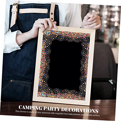 Ciieeo 2 Rolls Bulletin Board Stickers Removable Wall Stickers Black Out Stickers Black Chalkboard Classroom Border Trim Bulletin Board Border Stickers Bulletin Border Sticker Wall Decors