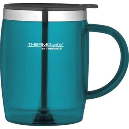 THERMOS ThermoCafé Translucent Desk Mug, Lagoon, 450 ml