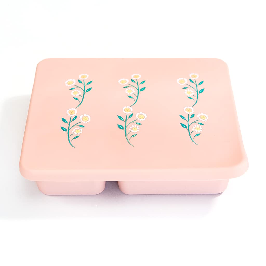 Austin Baby Co Leak-Proof Bento Lunch Box for Kids – Silicone Kids Lunch Container with 5 Leakproof Compartments – Food-Safe Materials, Sturdy, Dishwasher Safe, and BPA Free