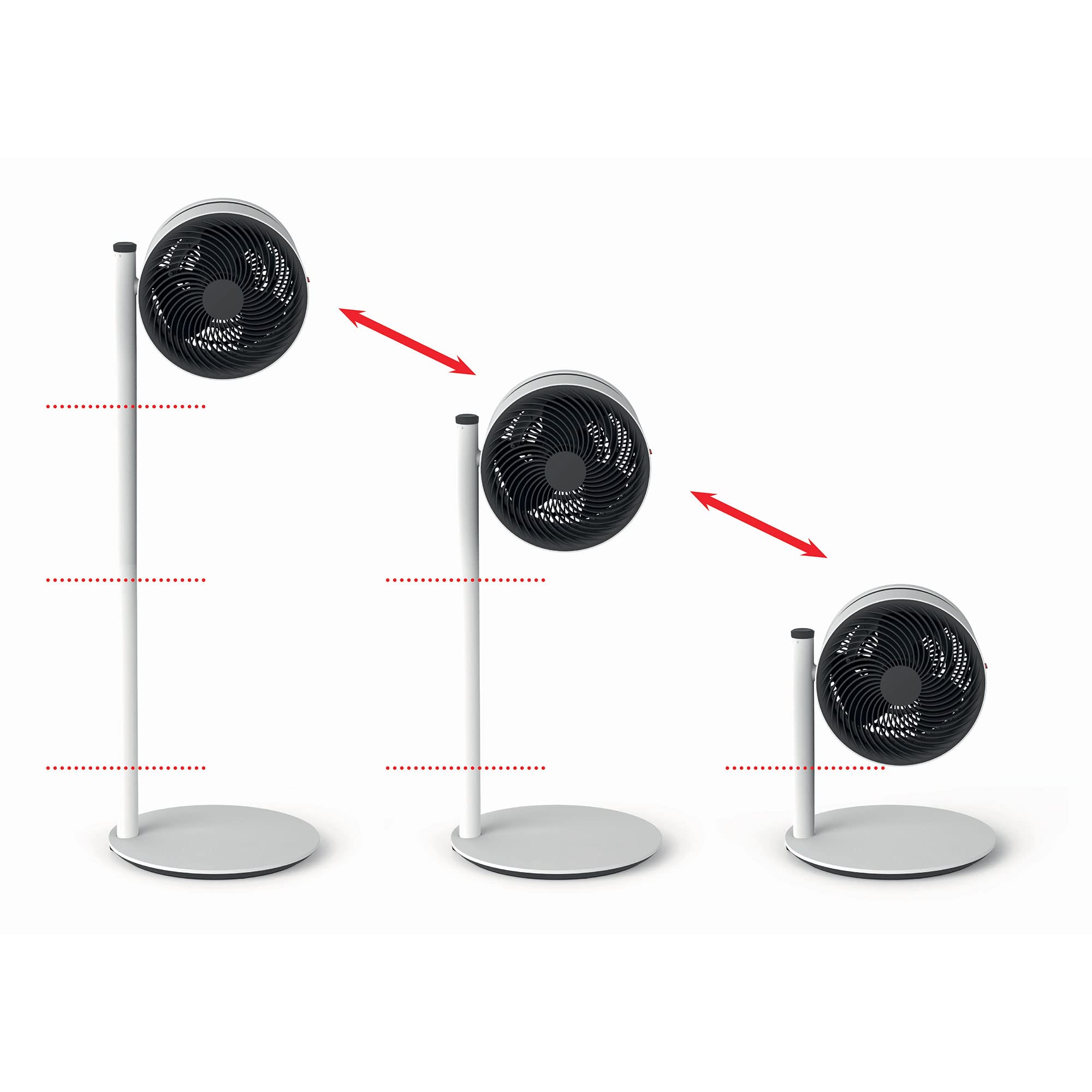 BONECO - F230 Air Shower Fan Large, Medium or Small Adjustable Stand Height of 19" OR 33.5" OR 47.7"