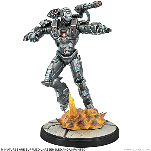 Marvel Crisis Protocol Captain America and War Machine CHARACTER PACK | Miniatures Battle Game | Strategy Game for Adults | Ages 14+ | 2 Players | Avg. Playtime 90 Mins | Made by Atomic Mass Games