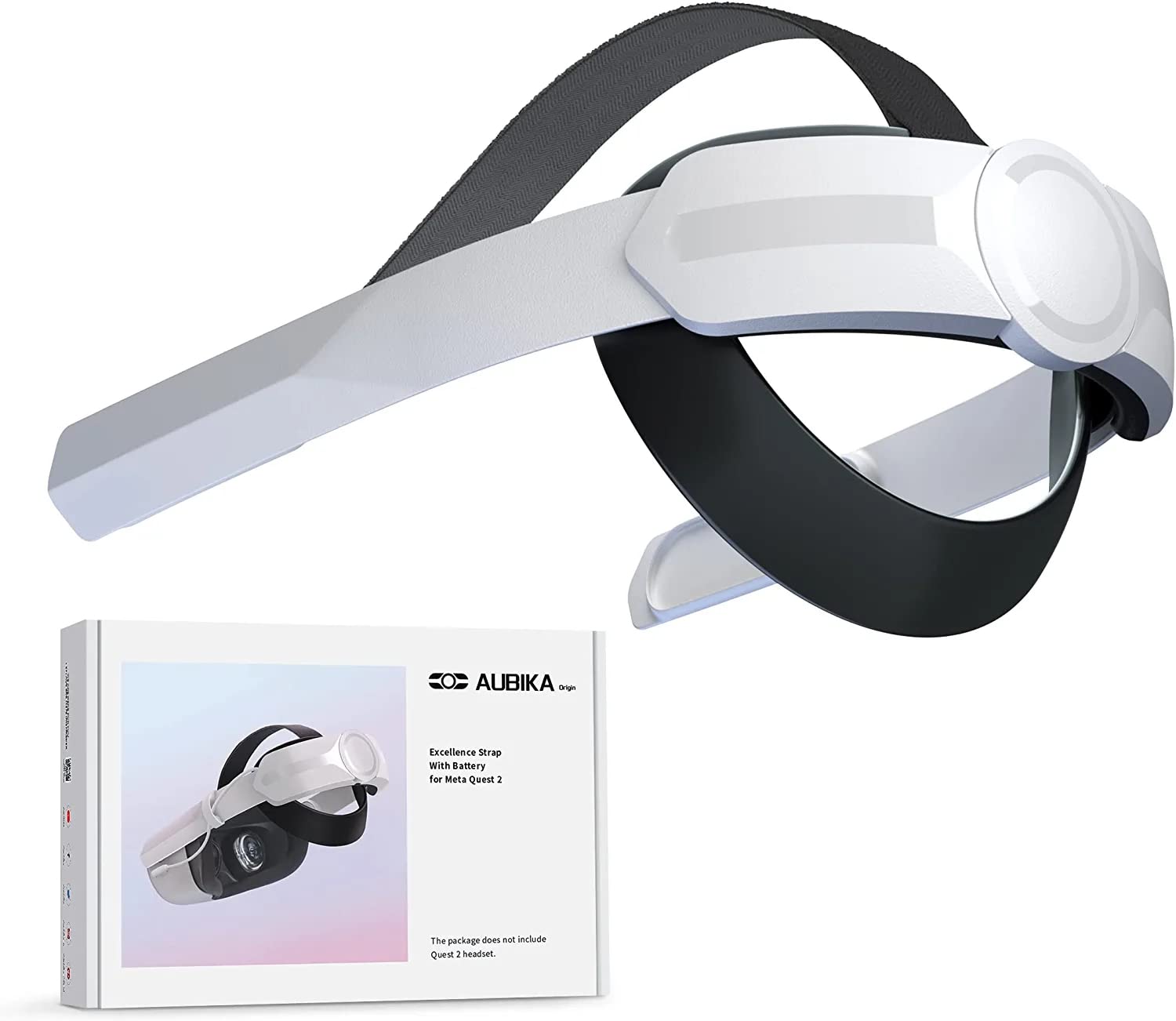 AUBIKA Head Strap for Meta/Oculus Quest 2, Replacement for Elite Strap, Enhanced Support and Comfort in VR