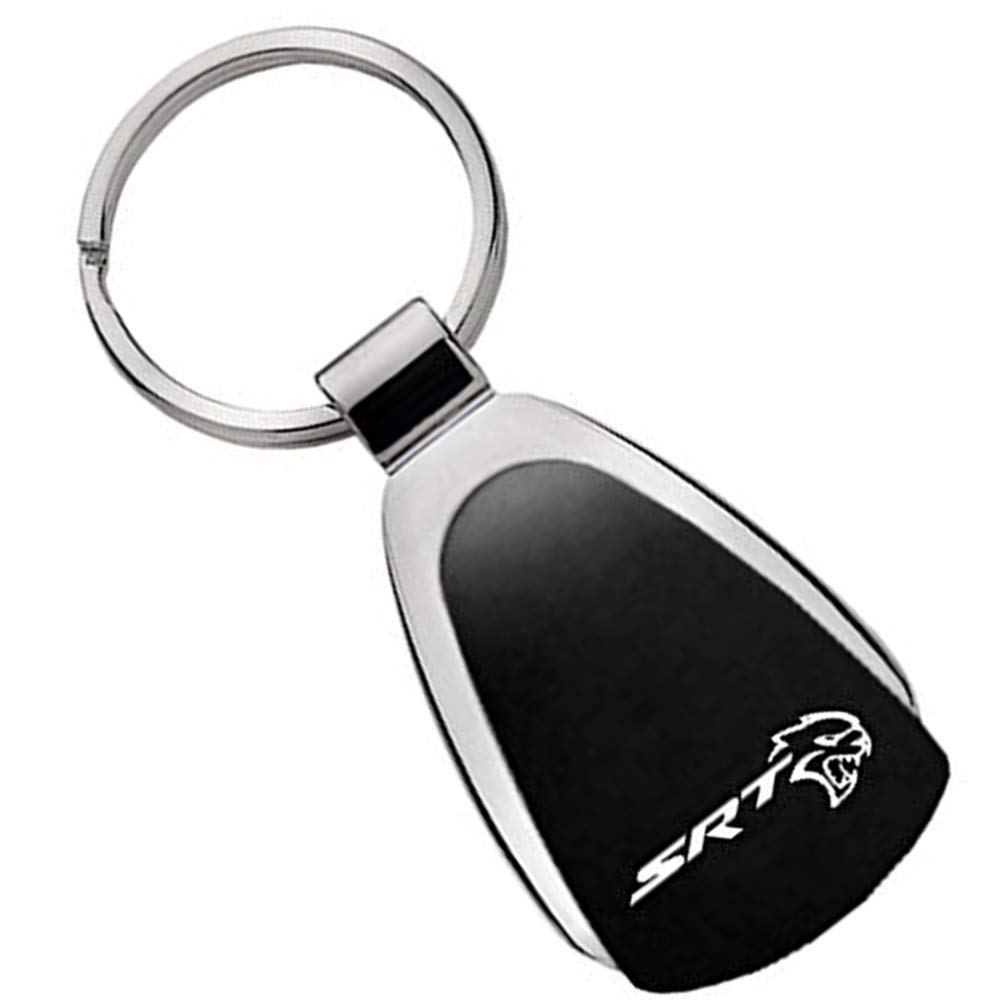Au-tomotive Gold, Inc. Tear Drop Key Chain for Dodge SRT (Black)