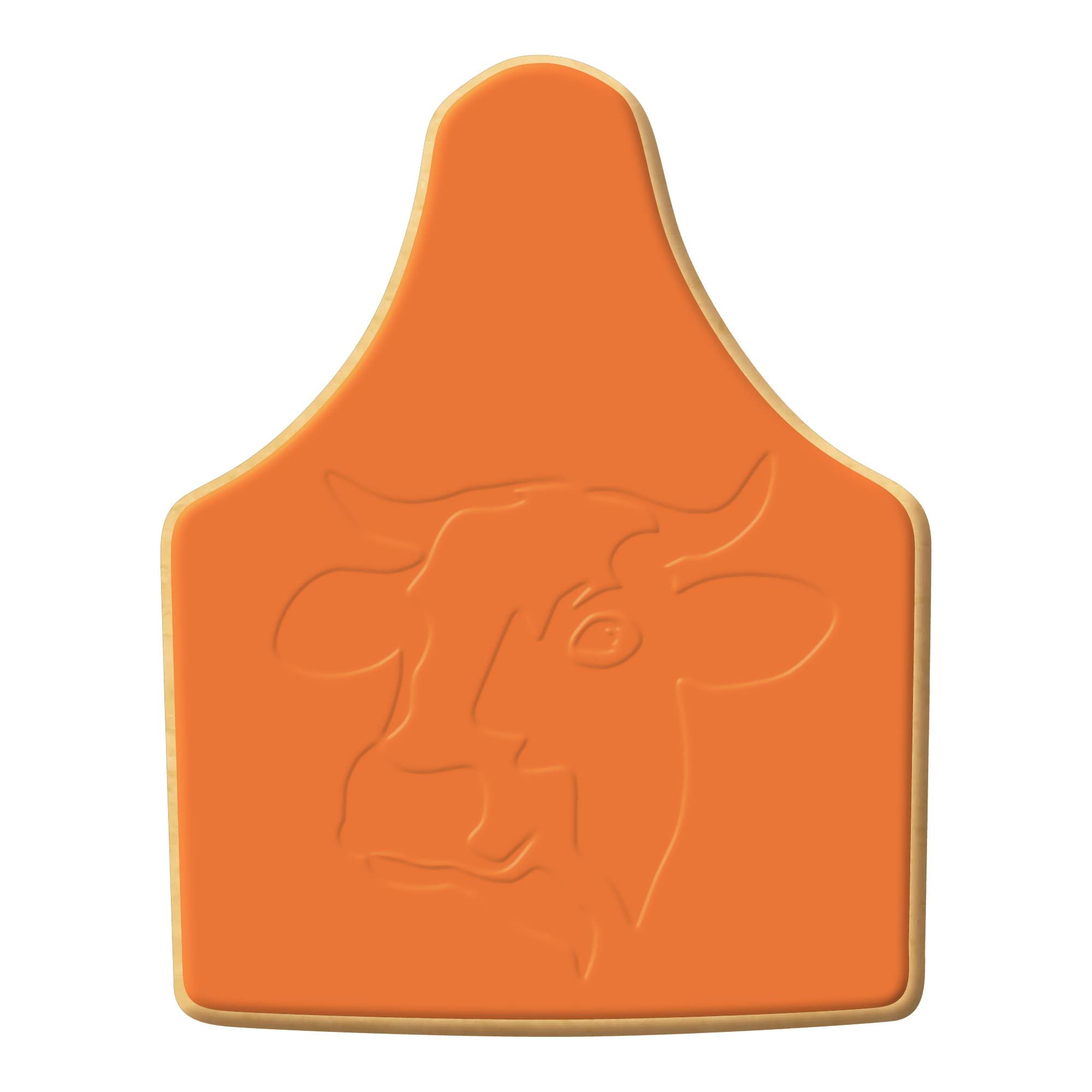 Bread Board Cookie Cutter 4 Inch β Made in the USA β Foose Cookie Cutters Tin Plated Steel β Ear Tag Cookie Mold