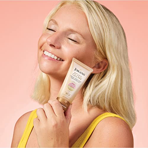Jergens Natural Glow Face Moisturizer with SPF 20 Sunscreen, Fair to Medium Skin, Oil Free, UVA/UVB Protection - 2 oz