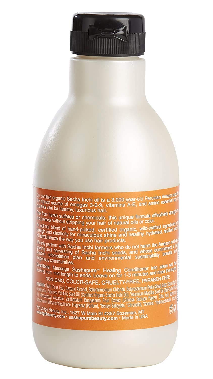 SASHAPURE Healing Conditioner with Sacha Inchi Oil - Sulfate-Free, Color Safe, Hydrate & Revitalize Damaged Hair, 8.5 fl. oz