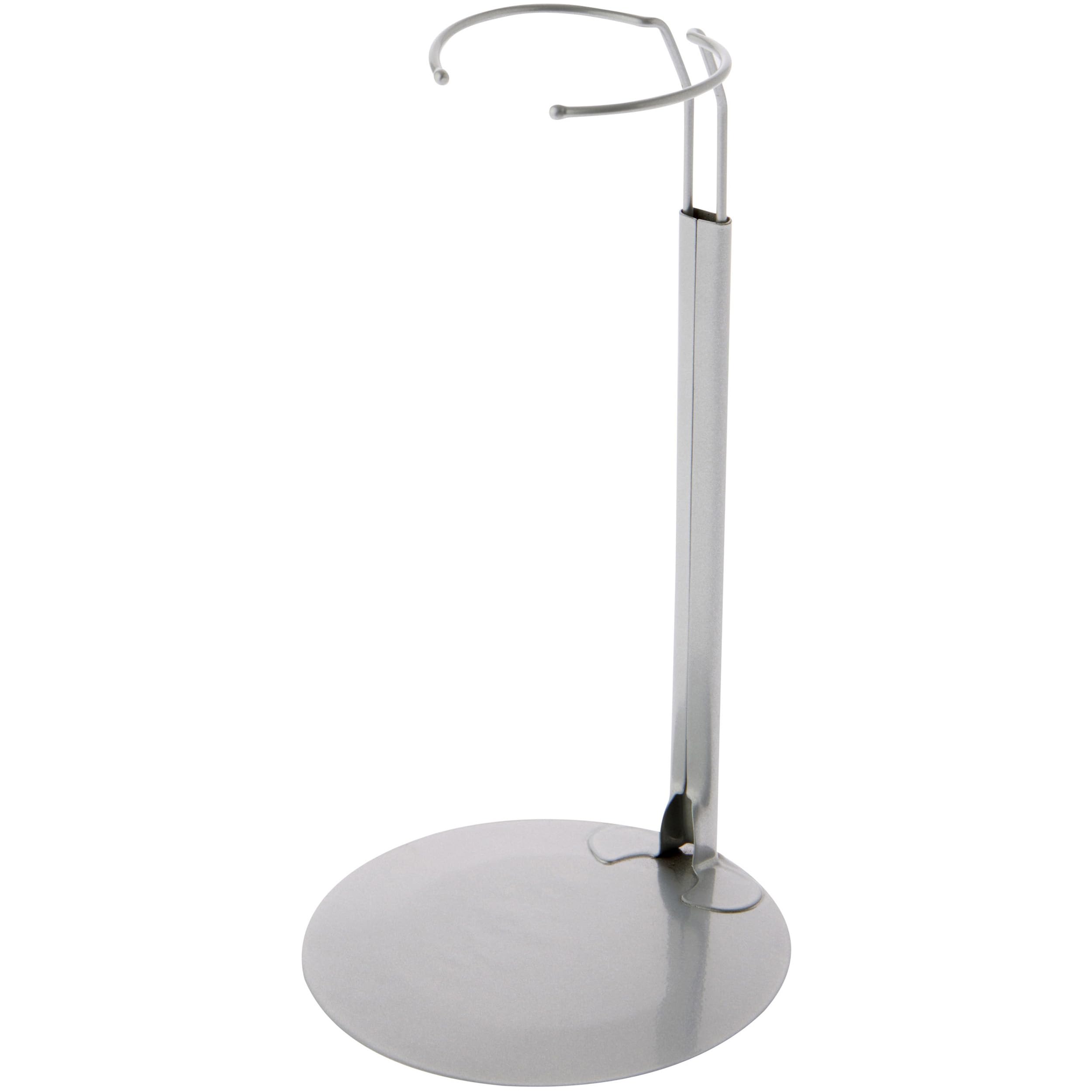 Plymor DSP-90S Silver Adjustable Doll Stand, fits 15, 16, 17, 18, 19, 20, and 21 inch Dolls, Waist is 3 to 4 inches Wide, 8 to 11 inches Around