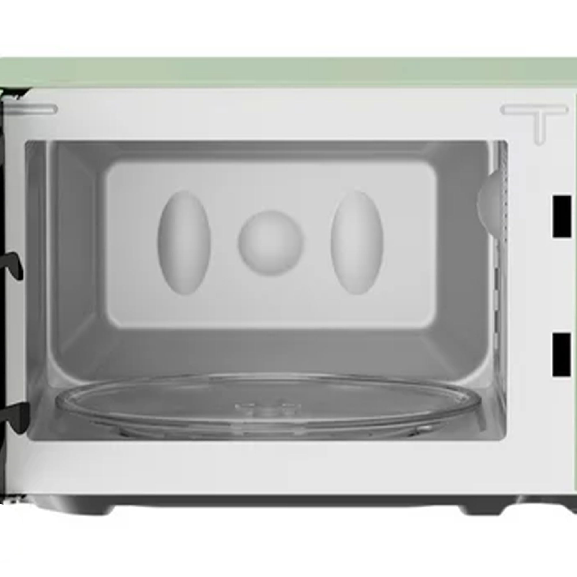Magic Chef 0.7 Cubic Feet 700 Watt Classic Retro Touch Countertop Microwave with 10 Power Levels, 9 Auto Cook Menus, and Glass Turntable, Black
