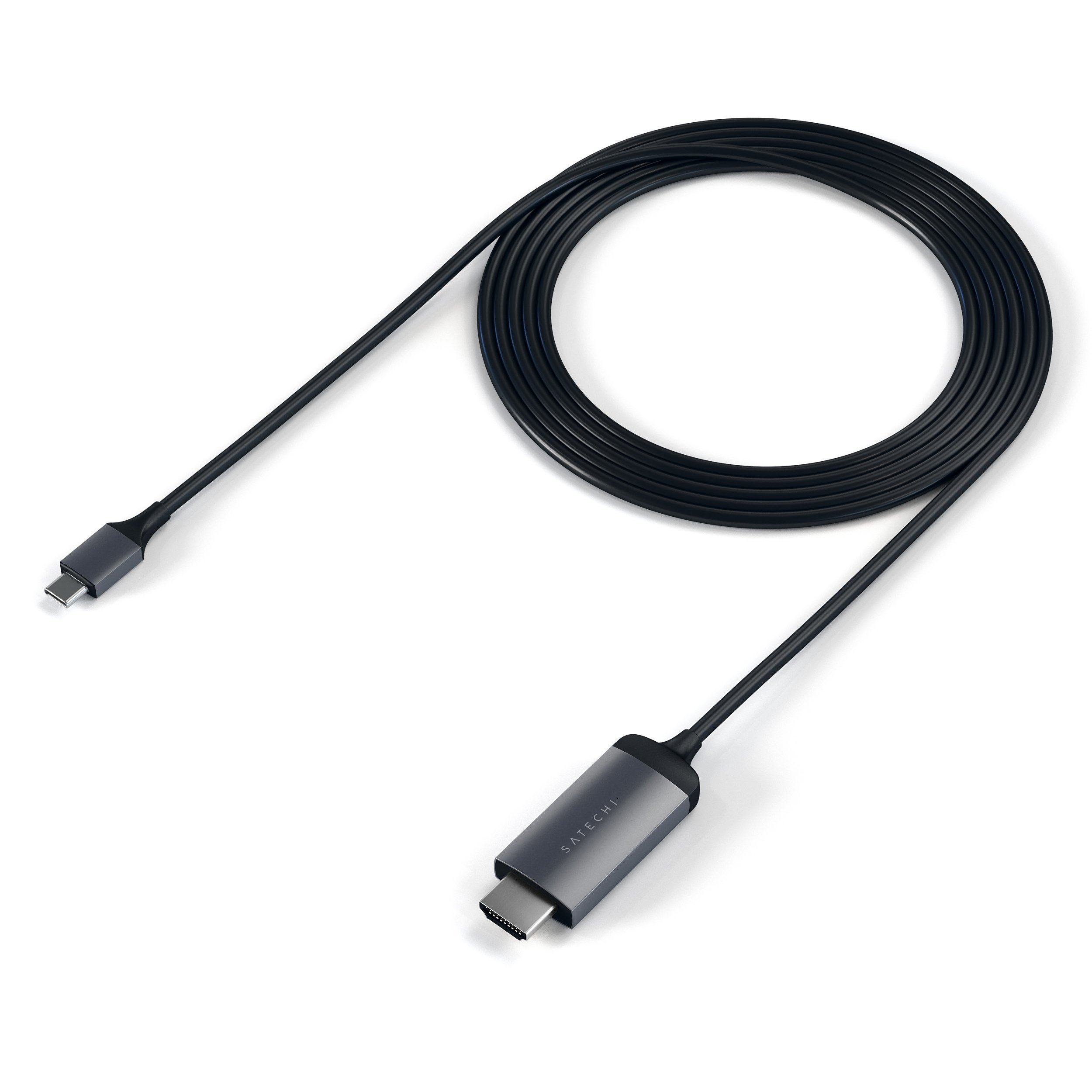 Satechi Aluminum USB C to HDMI Cable 4K @ 60Hz β USB C to HDMI Capable β Compatible with iMac Pro, iMac, Mac Mini, MacBook Pro/Air, Windows, PC, Laptop and More - Space Gray
