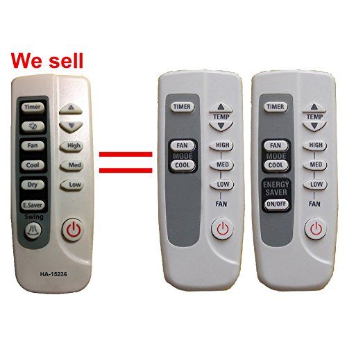 HA-15236 Replacement GE Air Conditioner Remote Control Model Number ARC-715 ARC-767 DB93-00284V DB93-03027M Works for ASW12AA ASW12AAS1 ASW12AC ASW12ACS1 ASW18DA ASW18DAS1 ASW18DC ASW18DCS1 ASW18DD