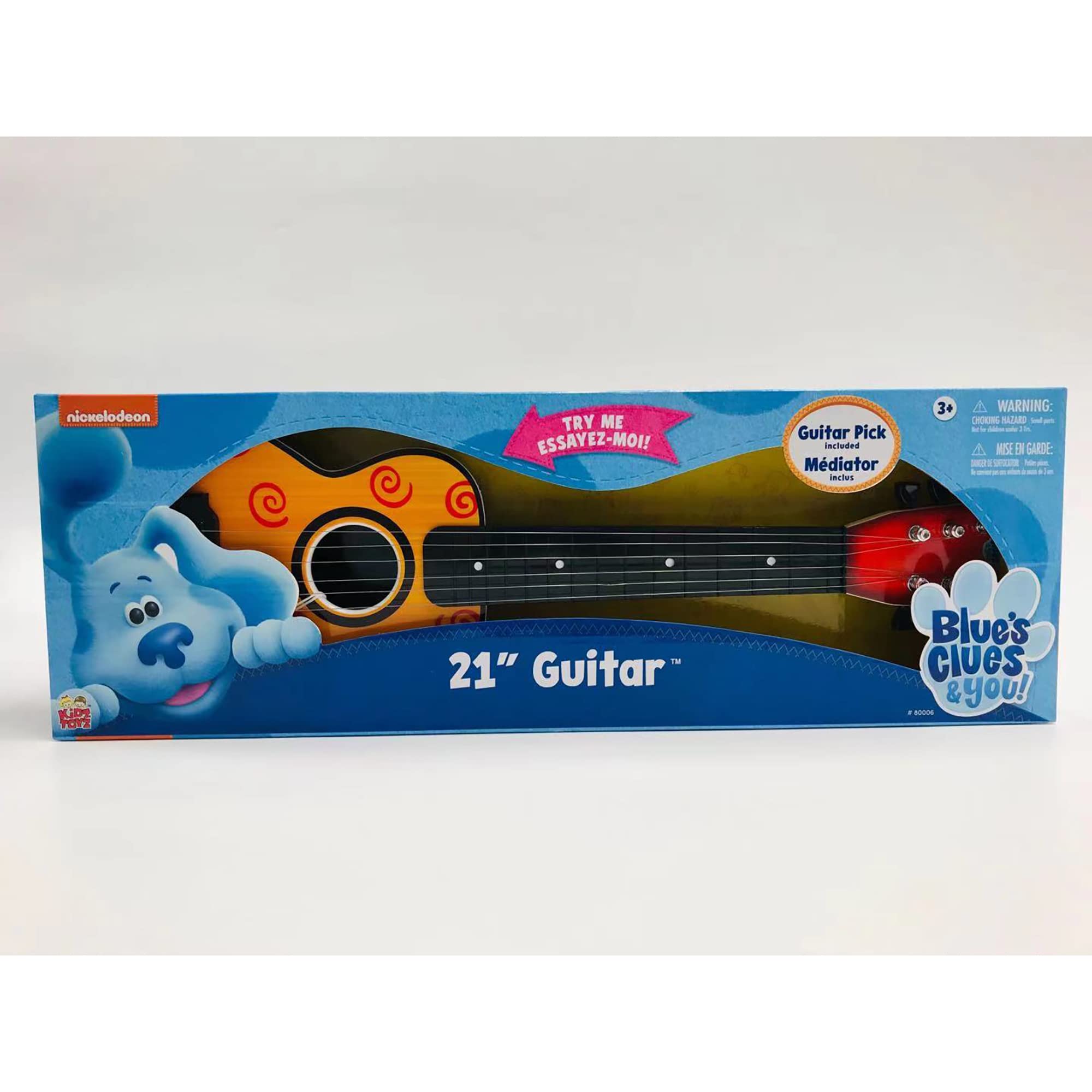 BLUE'S CLUES & YOU: 21' Plastic Guitar with Real Metal Strings & Pick