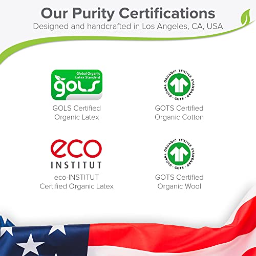 Eco Terra | Natural Latex | Luxury Hybrid Mattress | Medium Firm Mattress with Encased Coil Spring | King