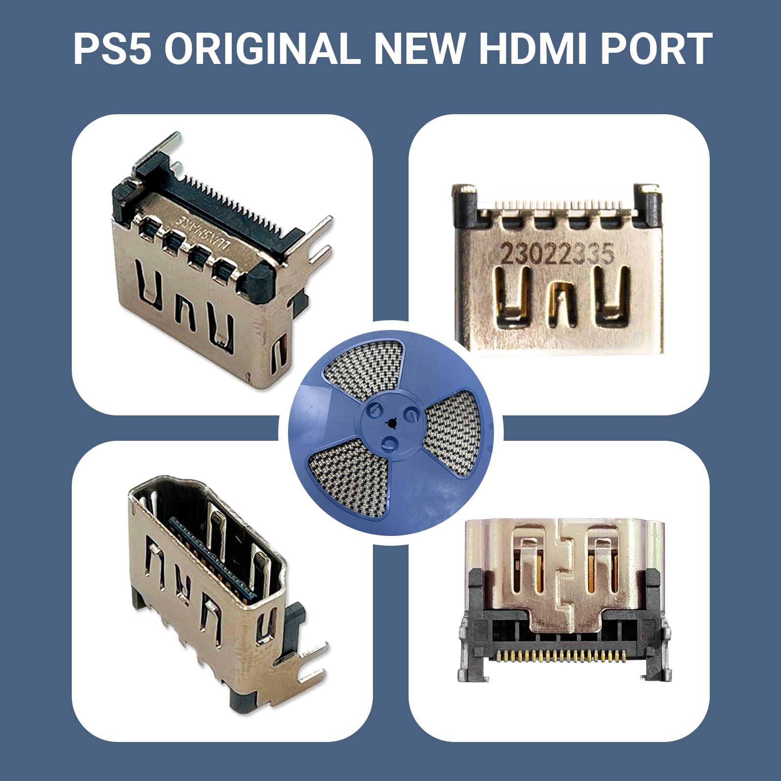 PAOBTEIY HDMI Port Replacement for Playstation 5, HDMI Display Socket Connector Jack for Sony PS5 (Ps5 2pc)