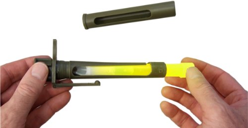 Cyalume 9-06370PF Combat Light Shield Device, 6-3/4" Length x 1" Width, For 6" ChemLight and SnapLight Lightsticks Gray