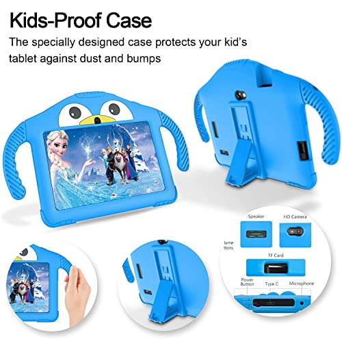 NORTH BISON Toddler Tablets Age 2-4, 7 inch Android 11 Tablet for Kids, 3GB 32GB Toddler Tablet with Bluetooth, WiFi, GMS, Parental Control, Dual Camera, Shockproof Case, Educational, Games