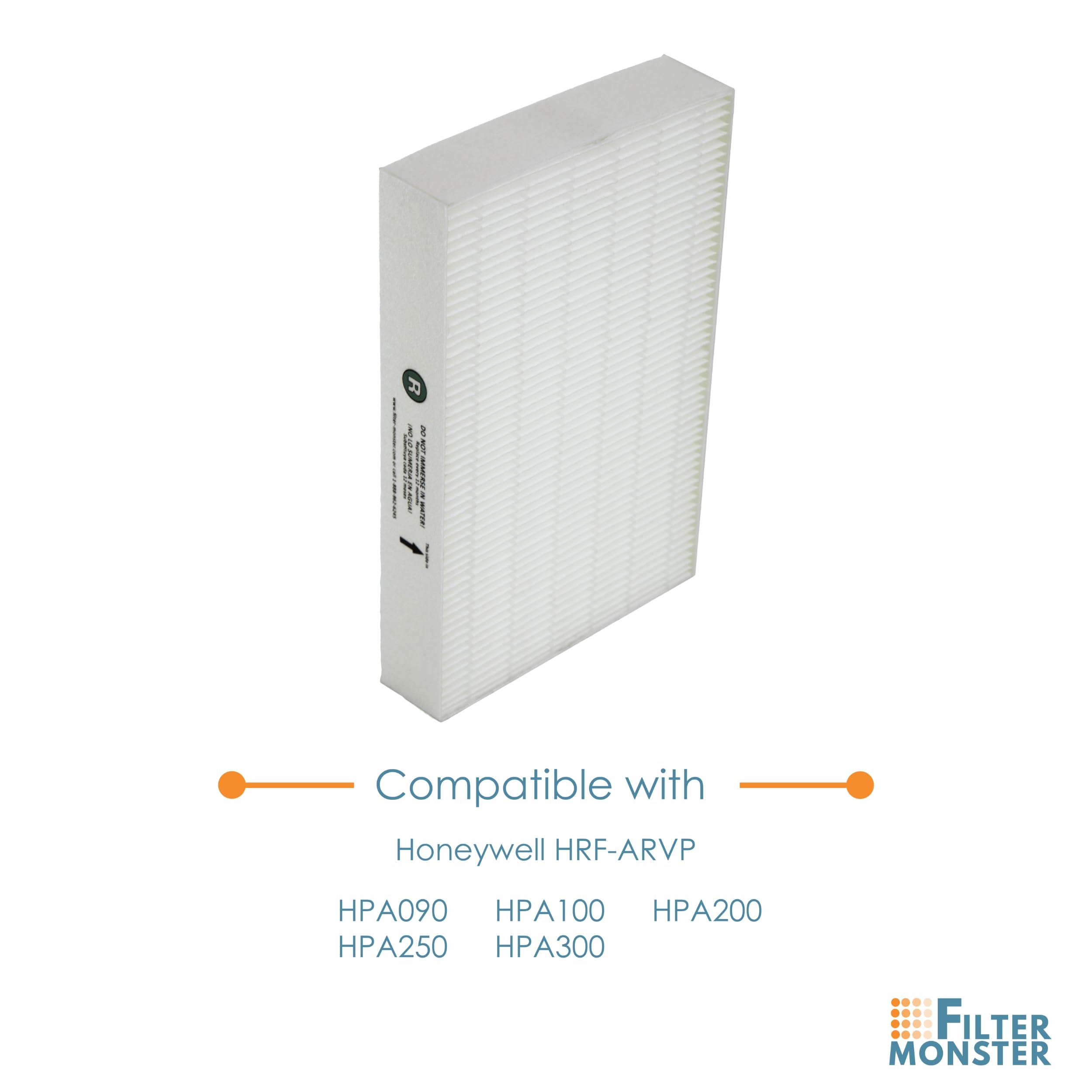 Filter-Monster True HEPA Replacement Filter Value Combo Pack Compatible with Honeywell HRF-ARVP for HPA090, HPA100, HPA200, HPA250, HPA300 Air Purifier Series
