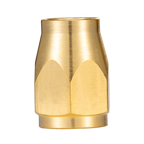 Breezliy Premium Solid Brass 2PCS Reusable Replacement Fitting For 1/4-Inch ID Hose,1/4-Inch NPT Rigid