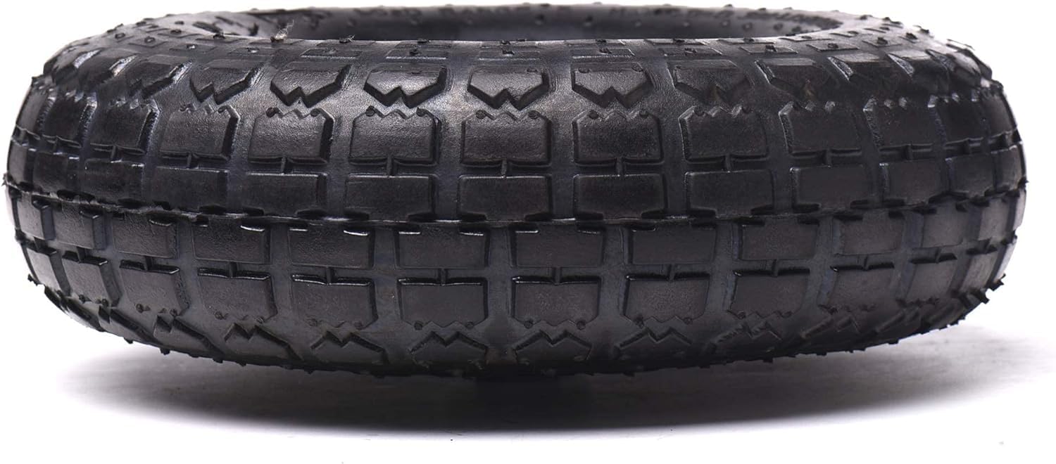 AR-PRO (2 Pack) 4.10/3.50-4 Tire and Wheel, Replacement Pneumatic Tires 10-Inch Wheel with 5/8" Bearings and 2.2" Offset Hub, Compatible with Hand Truck, Wheelbarrow, Wagon, Gorilla Carts