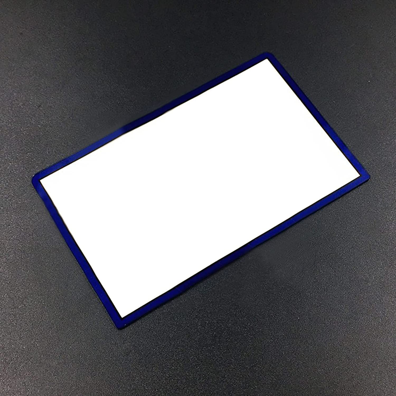JMXLDS Replacement Glass Top Upper Screen Frame Lens Cover LCD Screen Protector With Adhesive For New 3DS XL LL 2015 Console Blue