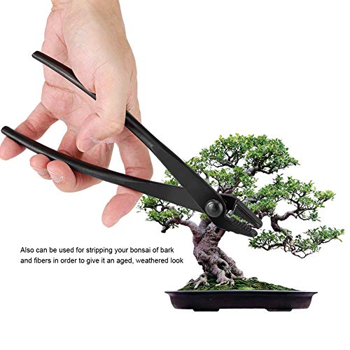 Bonsai Pliers, 200mm Black Manganese Steel Alloy Branch Pliers Bonsai Wire Plier with Round End for Safe Use Gardening Tool Bonsai Tools