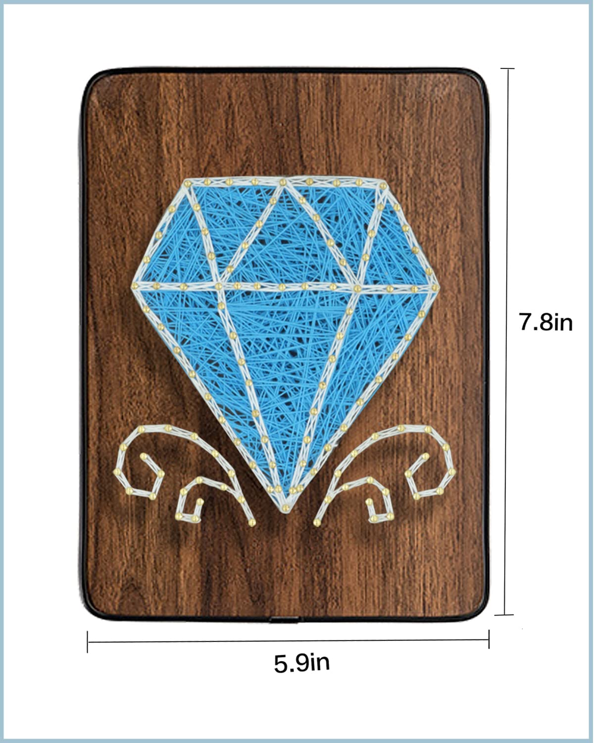 BAZIMA DIY String Art Kit for Beginner, DIY Diamond Craft Kit,Unique Gift,Craft Kit for Holidays