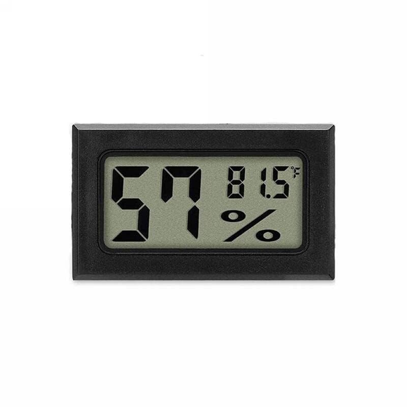 Mini Digital Thermometer and Humidity Meter, Hygrometer Without Probe, Hydrometer: Digital Temperature and Humidity Monitor for Reptile Incubator, Brooders, Garden, Greenhouse, Fridge, Experiment use