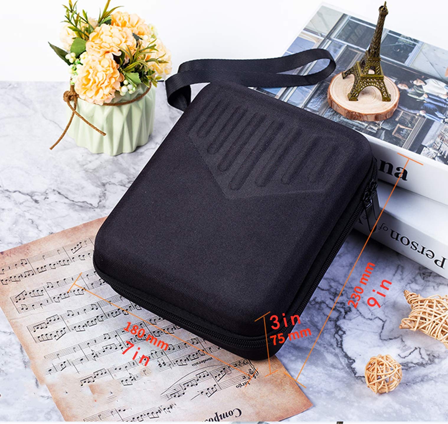 Miwayer Thicken 17-Keys/21-Keys Kalimba Case,Thumb Piano Bag Shockproof Waterproof,Kalimba Storage Bag Musicial Instrument (17-Keys Regular)
