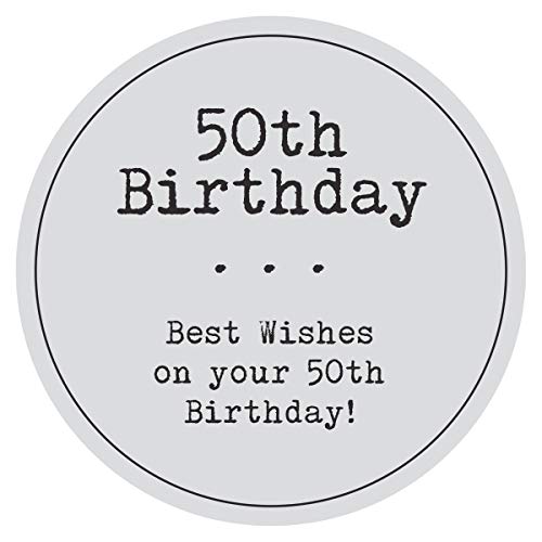 Top Shelf 50th Birthday Wish Jar With 100 Tickets, Pen, and Decorative Lid