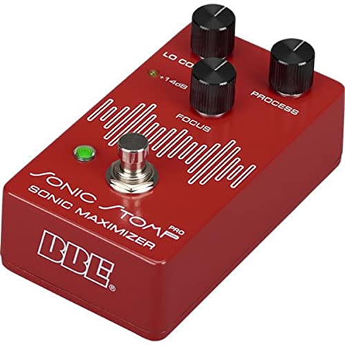 BBE Sonic Stomp Pro - Premium Mini Compressor Pedal for Electric Guitar & Bass - Enhance Your Tone & Dynamics - Compact & Powerful