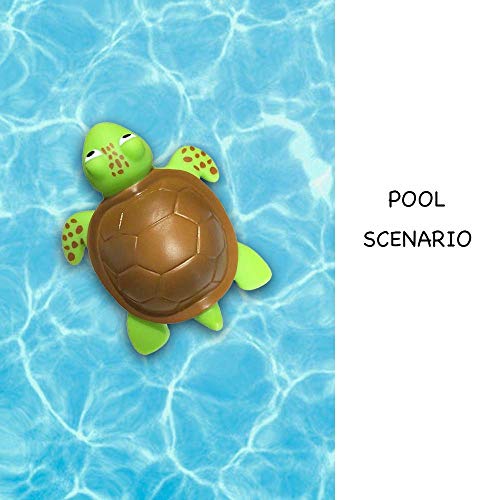 Chlorine Floater, Turtle Collapsible Floating Pool Dispenser Set,Fits 3" Chlorine Tablets,Release Adjustable for Indoor & Outdoor Swimming Pool Hot Tub SPA(2 Pack)