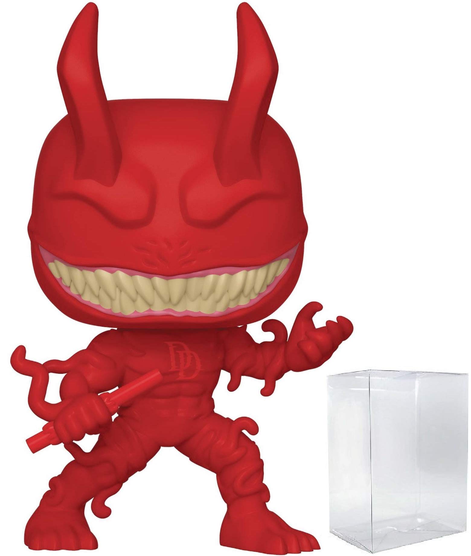 POP Marvel: Venom - Venomized Daredevil Funko Pop Vinyl Figure (Bundled with Compatible Pop Box Protector Case), Multicolored, 3.75 inches