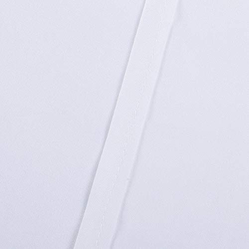 NTBAY 3-Piece Microfiber Toddler Sheet Set, Solid Crib Fitted Sheet Flat Sheet and Envelope Pillowcase, Baby Bedding Sheet & Pillowcase Sets, White