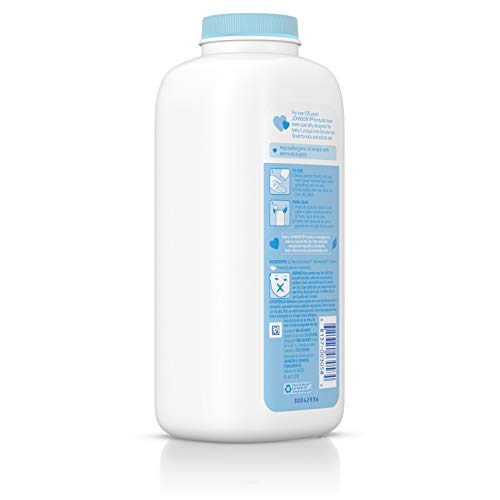 Johnson's Baby Powder with Naturally Derived Cornstarch Aloe & Vitamin E, Hypoallergenic, 15 oz