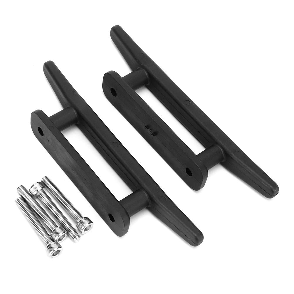 Boat Dock Cleat, Mooring Anchor Deck Cleat, Pair Marine Mooring Anchor Deck Cleat w/Screws for Kayak Boat Canoe Accessories