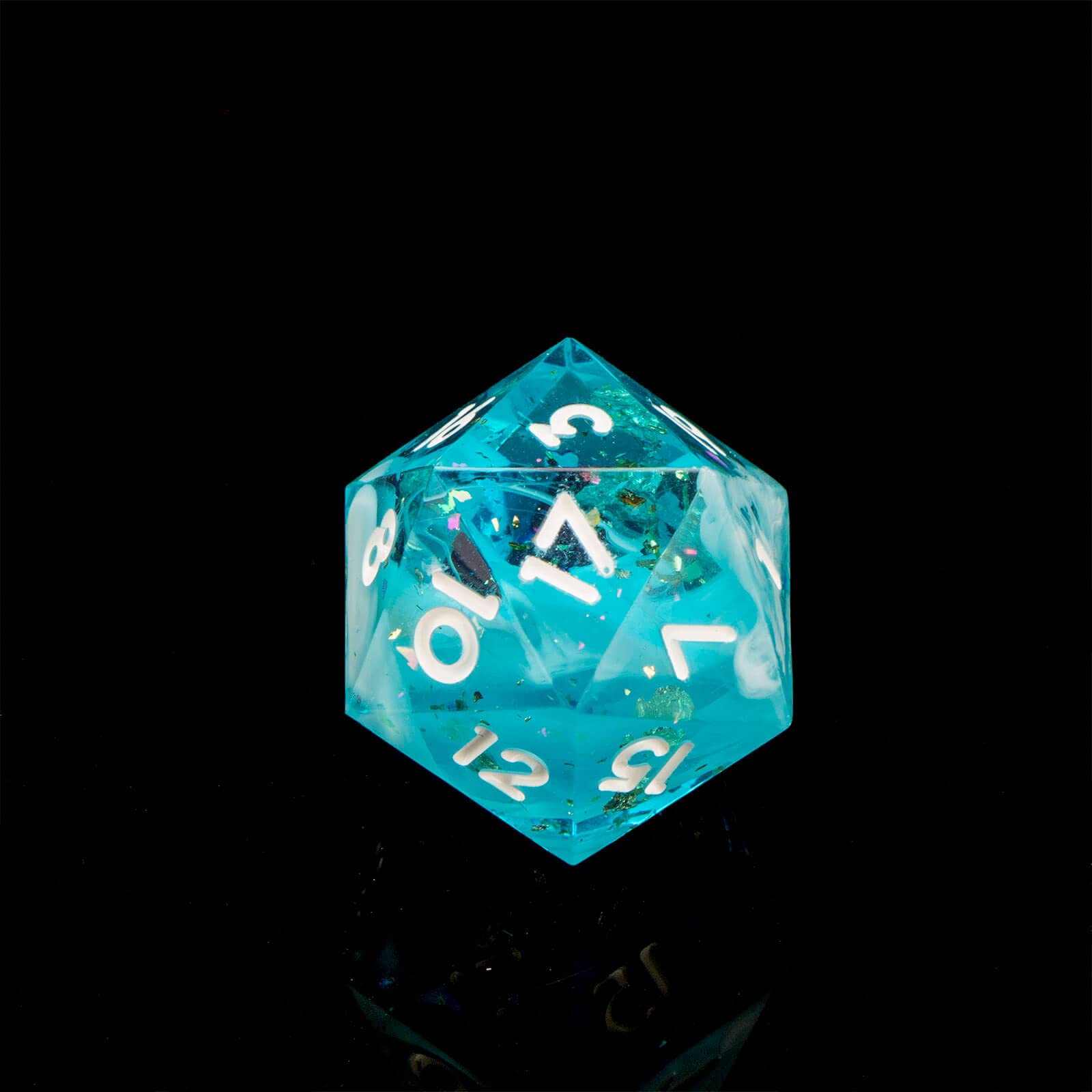 DND Polyhedral Dice Set RUNFNG Resin Sharp Edge D&D Dice 7PCS D+D Transparent RPG Dice for Dungeons and Dragons Accessories, Role Playing Table Game, Warhammer with Metallic Box