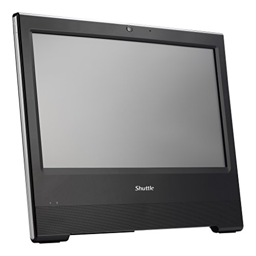 Shuttle XPC AIO X50V6 BLACK Intel Celeron 3865U Kabylake All-In-One Barebone PC, Fanless, IP54 Certified, VESA compatible