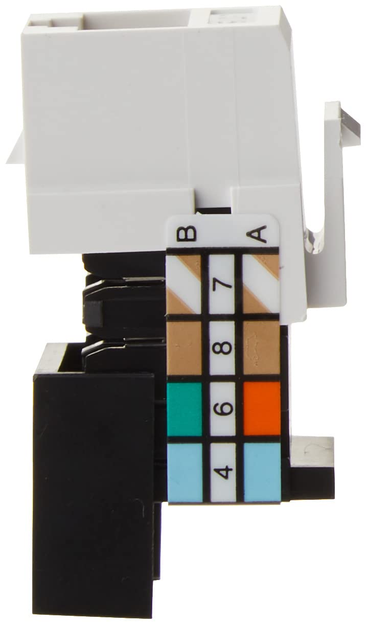 Leviton 41108-RW5 Category 5 QuickPort Connector, CAT 5, White