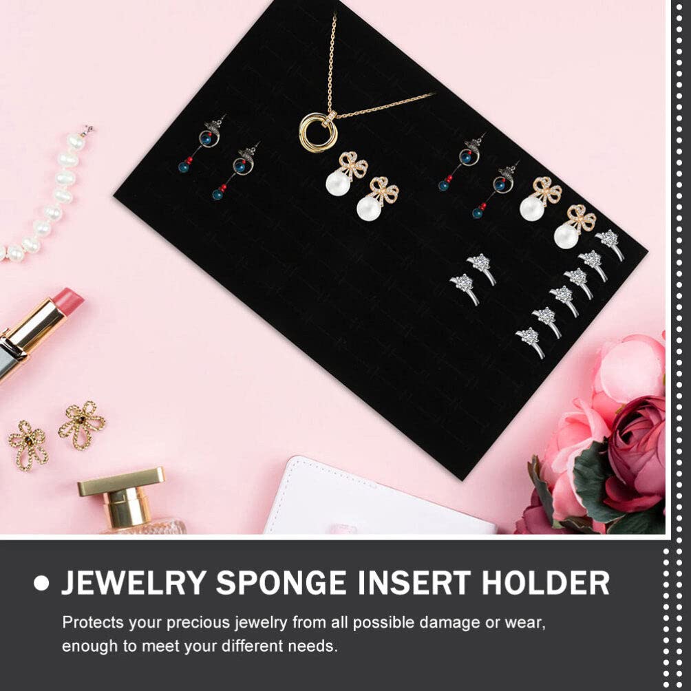 Beavorty 2pcs Box Jewelry Sponge Pad showcase display for selling jewelry drawer insert foam jewelry inserts necklace foam insert storage drawer jewelry supplies earrings ring frame